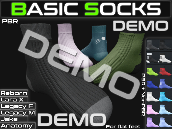 Second Life Marketplace - [LuK] Basic Socks DEMO
